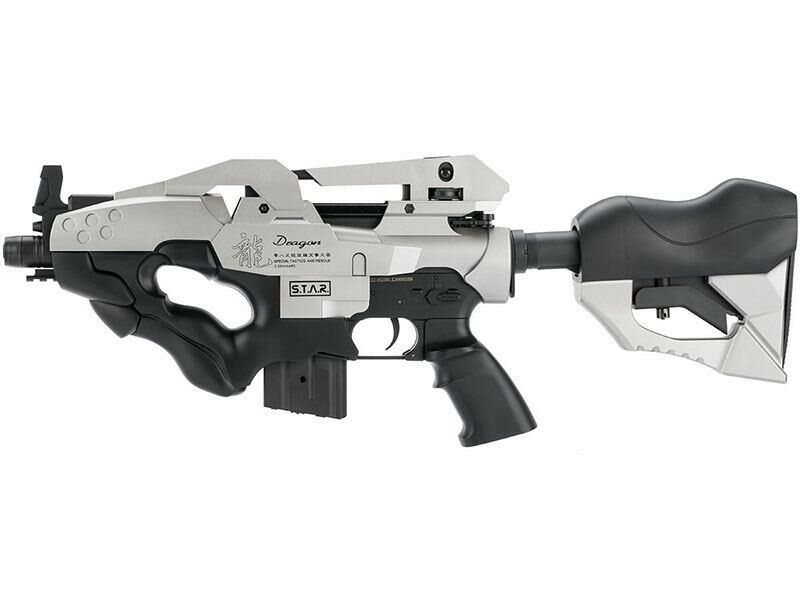 JG Ika Zuchi Thunder Maul AEG Rifle – Silver / Black | Tactical Assault