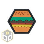 PVC BURGER BALLISTIC HEX PATCH | Tactical Assault