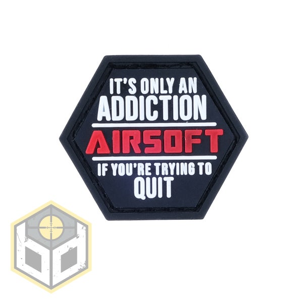 PVC AIRSOFT ADDICTION BALLISTIC HEX PATCH | Tactical Assault